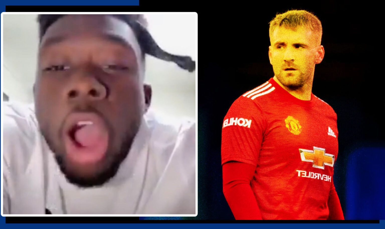 Watch: Alphonso Davies acknowledges Luke Shaw propaganda – Thick Accent