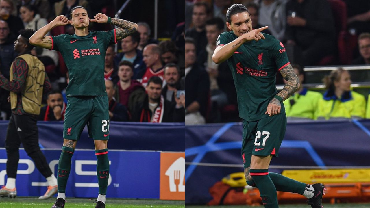 The 4 Moves Darwin Nunez Pulled Off While Celebrating His Goal Against ...