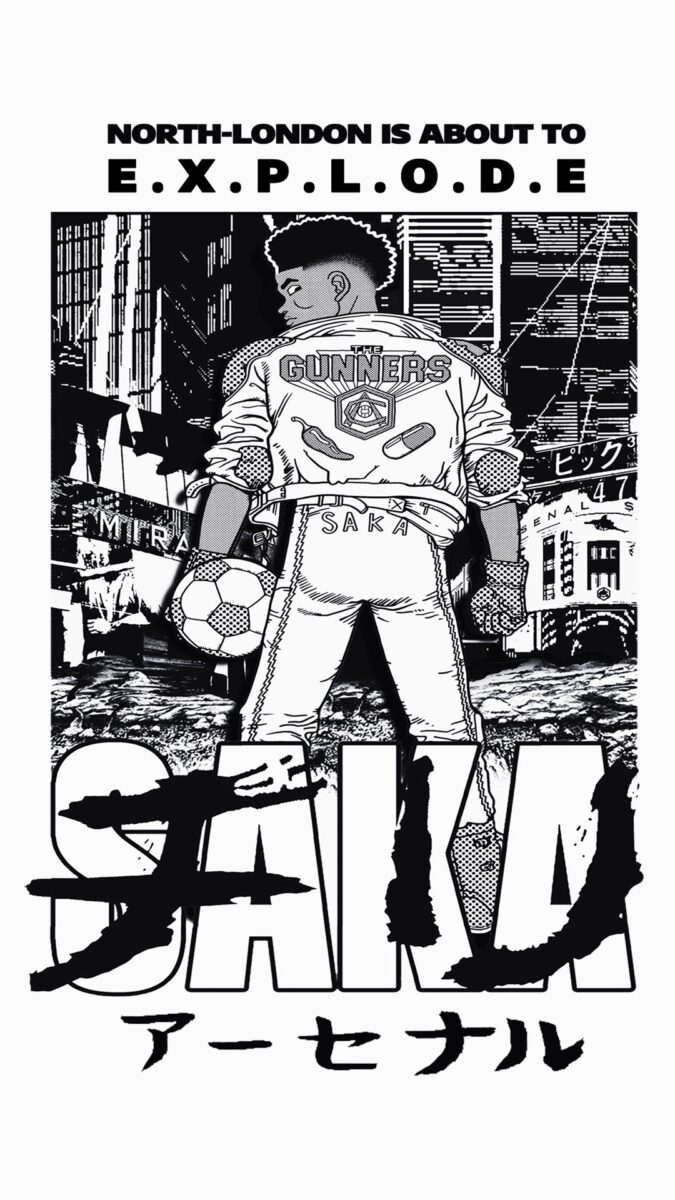 The Bootleg T-Shirt Bringing Love For Bukayo Saka And Manga Together ...