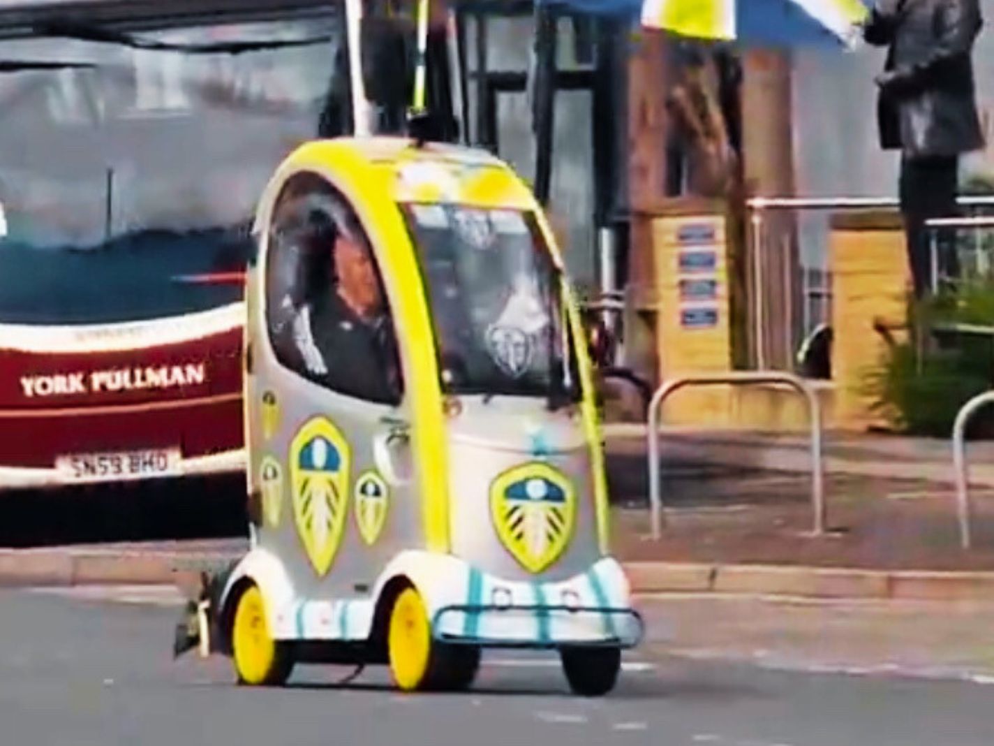 Footage of Leeds Superfan John Brown and His Iconic Scooter Goes Viral ...