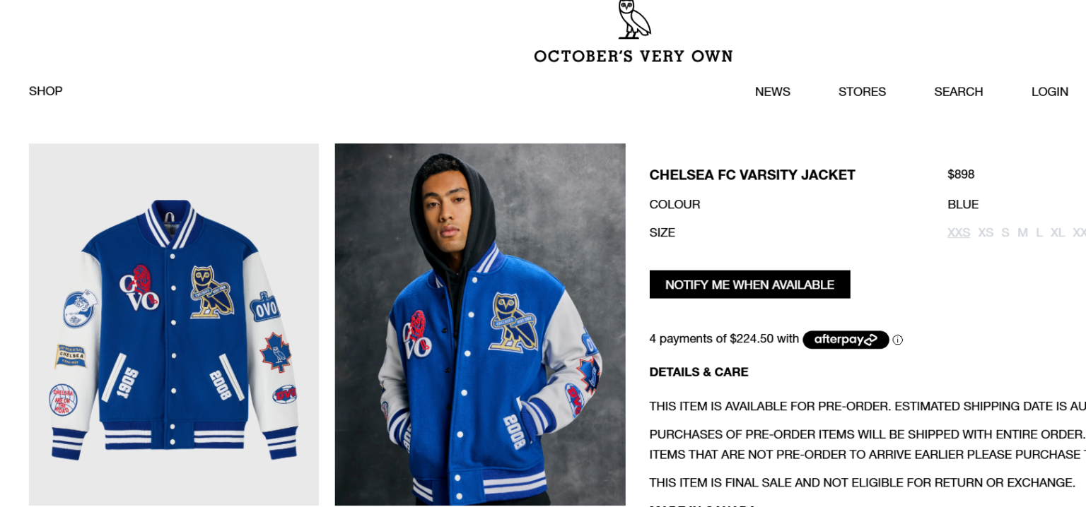Everything About the Drake x Chelsea OVO Collab — Release, Cost, How to ...