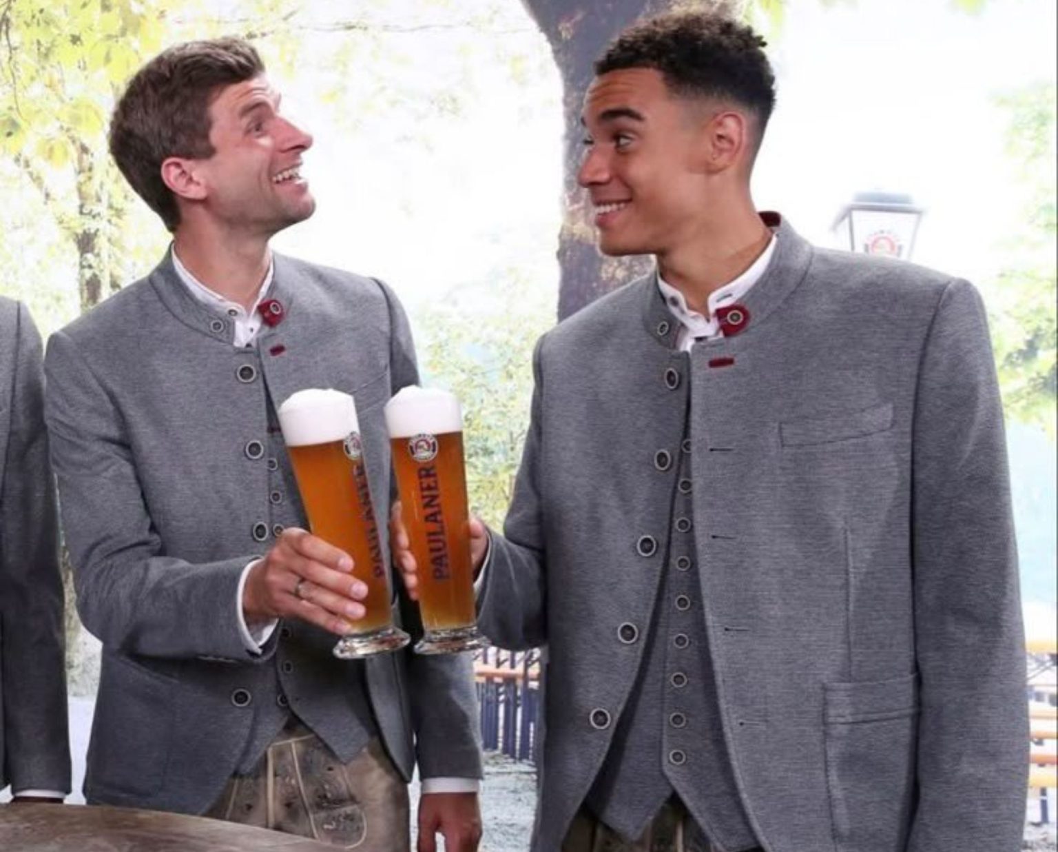 Thomas Muller Grows a Beard While Jamal Musiala Debuts Baby Moustache ...