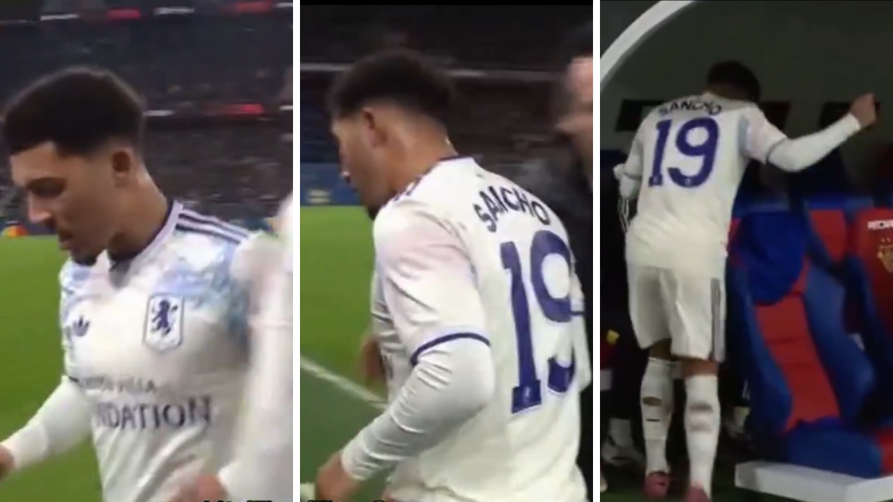 Jadon Sancho Visibly Upset After Another Early Aston Villa Sub – Thick ...
