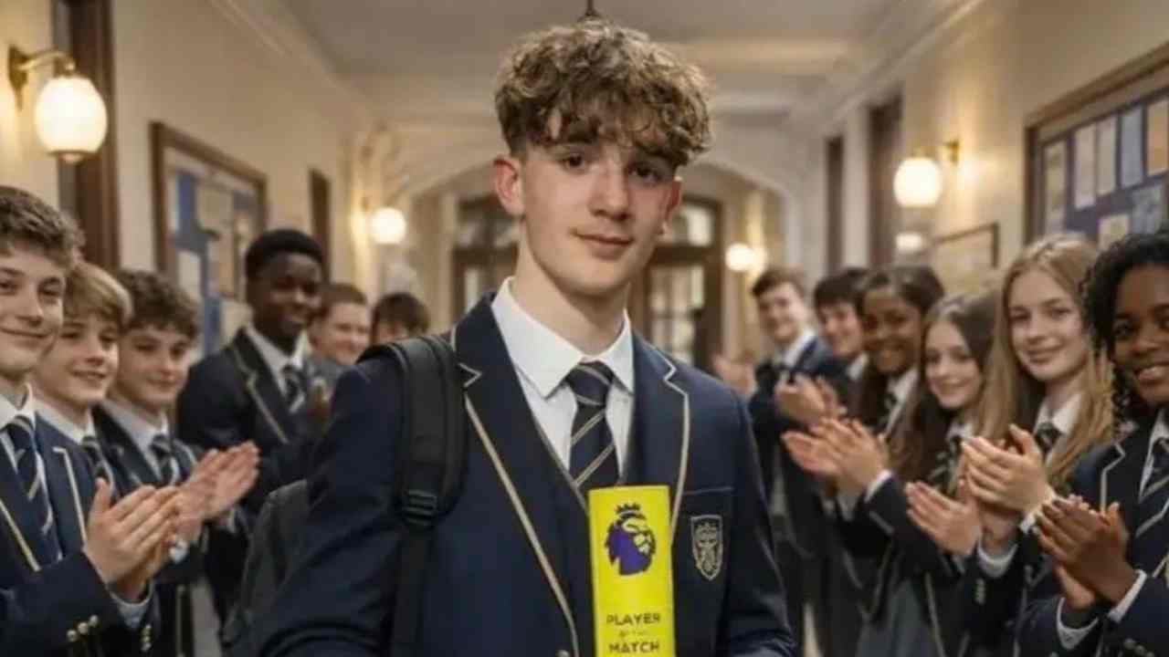 AI Slop of Max Dowman Bringing MOTM Trophy to School Go Viral After PL ...