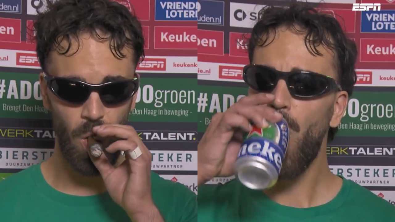 Viral Video Shows Football Player Doing Post Match Interview With Beer ...