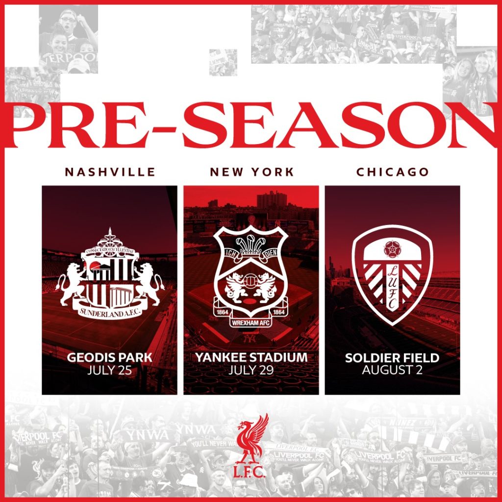 Liverpool, Sunderland, Leeds and Wrexham Are All Heading To America ...