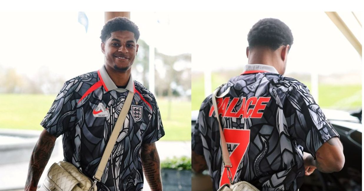 Marcus Rashford Unveils Much Awaited St. George-Inspired Nike x Palace ...